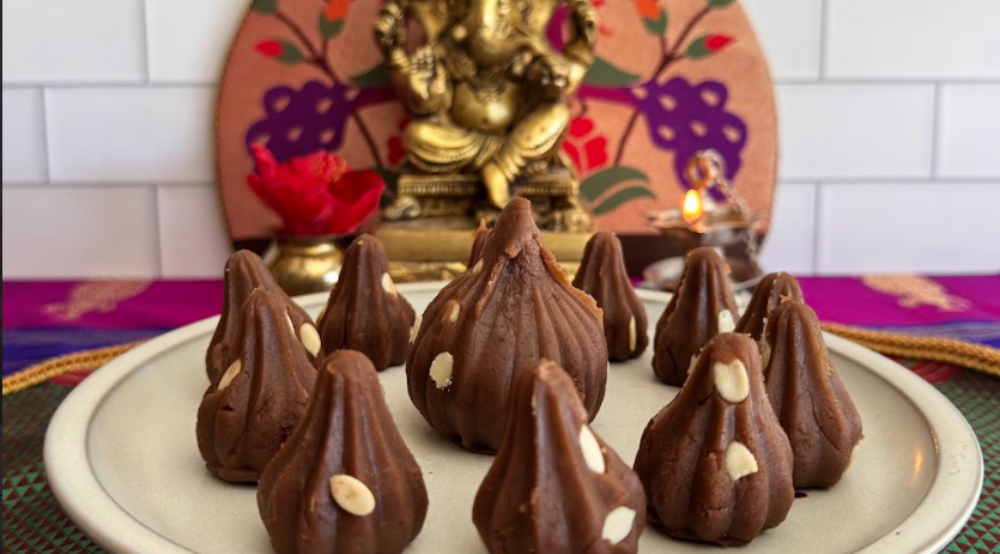 Vegan Mawa Chocolate Modak Recipe | Allergen-Free Ganesh Chaturthi Sweet